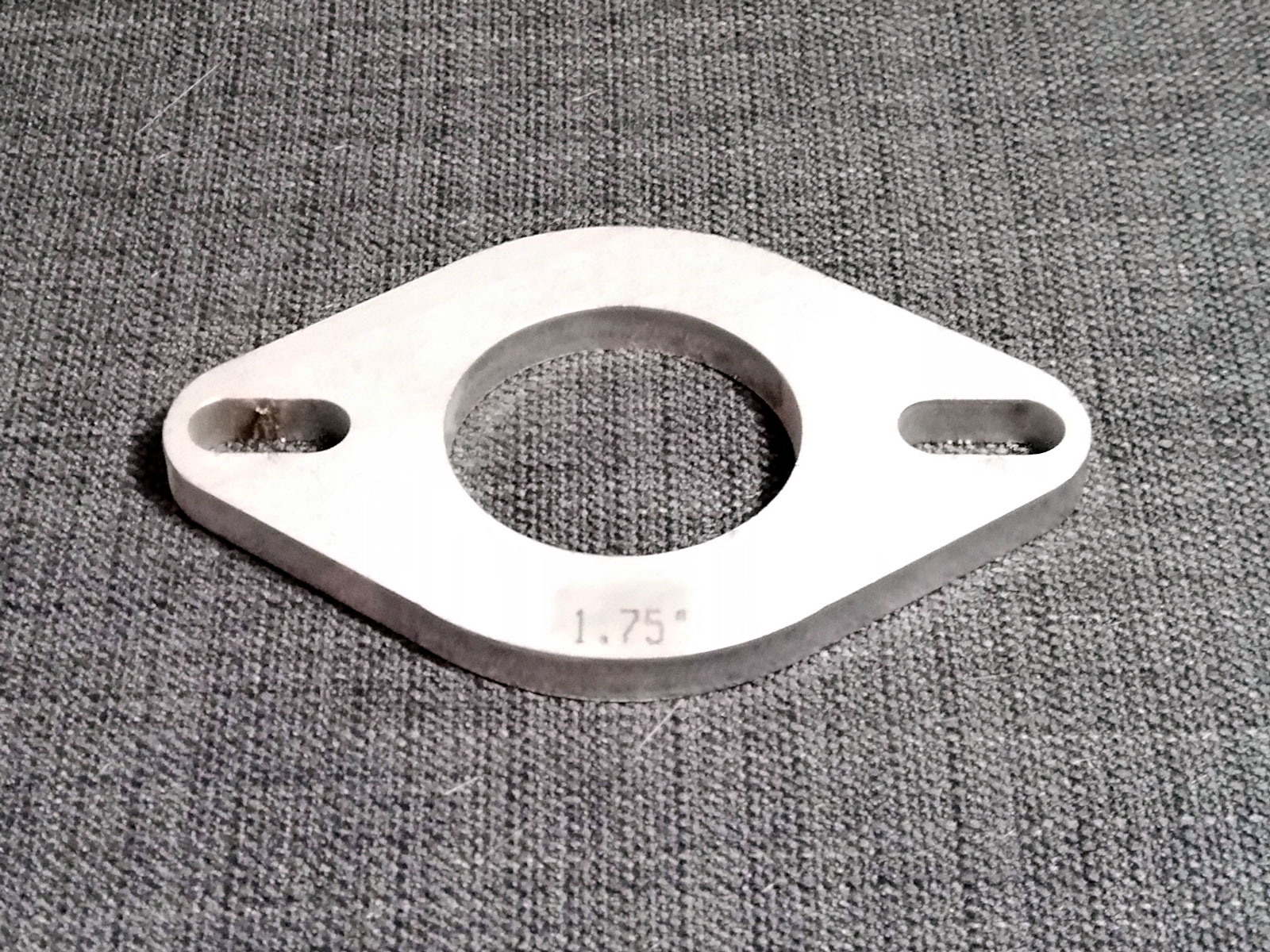 2 Bolt 45mm (1.75") Universal stainless steel exhaust flange - Zaustworx