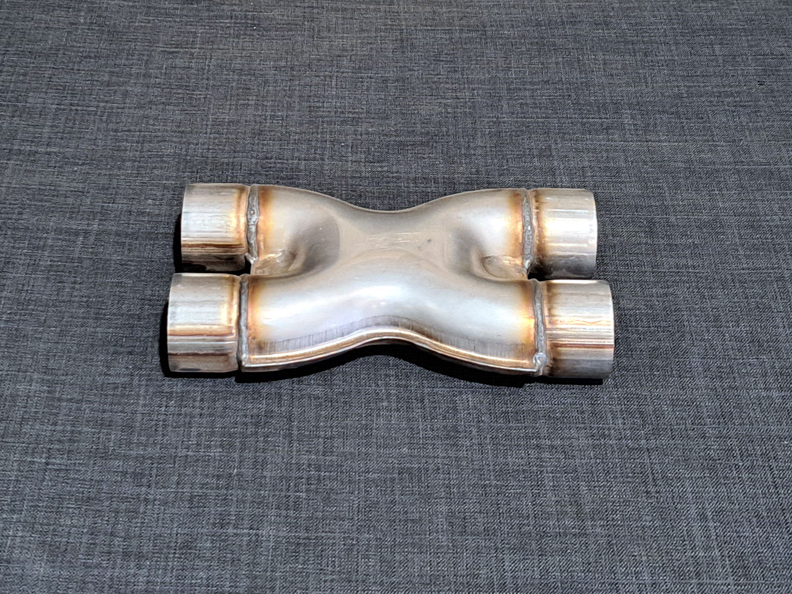 63mm 409 Stainless Steel X Pipe - Zaustworx